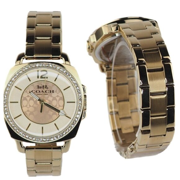 Coach | Accessories | New Coach Womens Boyfriend Watch Crystal Bezel ...